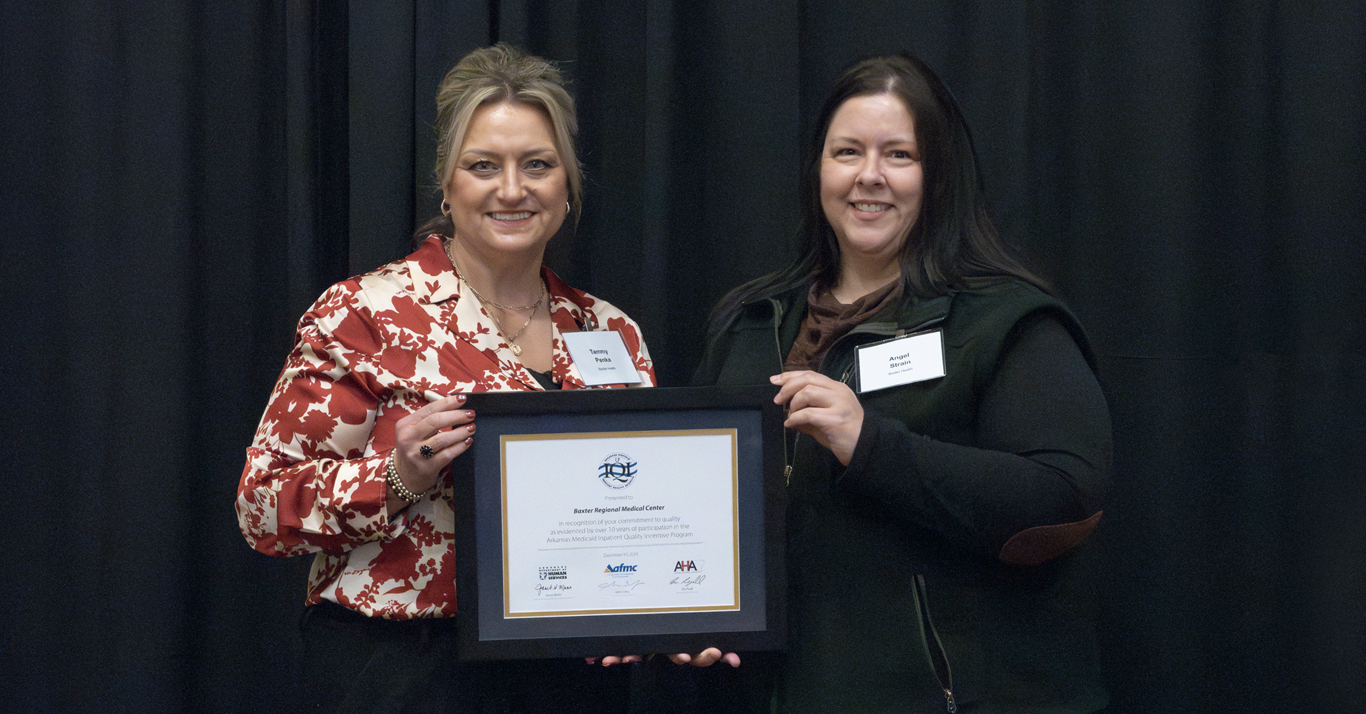 Baxter Health Receives Inpatient Quality Incentive Award by Arkansas ...